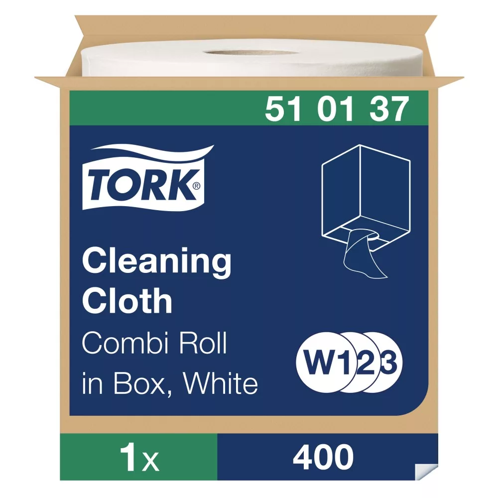 Tork tekercses kéztörlő, dobozos kombi W1/W2/W3 1 rétegű, fehér, 1x152 ...